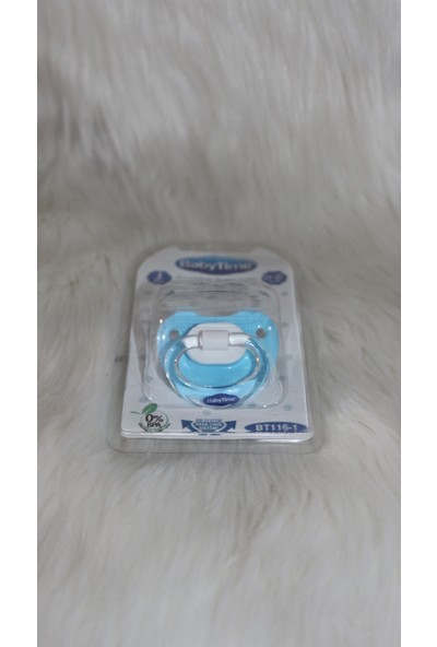 Babytime Damaklı Mat Emzik 0-6 Ay (1 No) Mavi