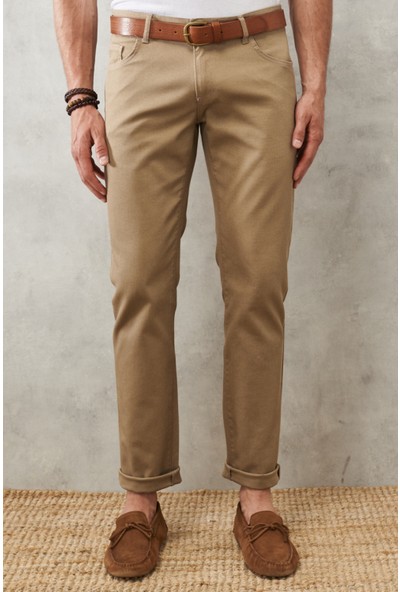 Altınyıldız Classics Slim Fit Dar Kesim Armürlü 5 Cepli Casual Pantolon