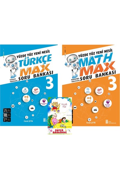 Ata Yayıncılık 3. Sınıf Yeni Nesil Türkçe Max + Math Max Soru Bankası Ata Yayıncılık 3. Sınıf Yeni Nesil Türkçe Max + Math Max Soru Bankası