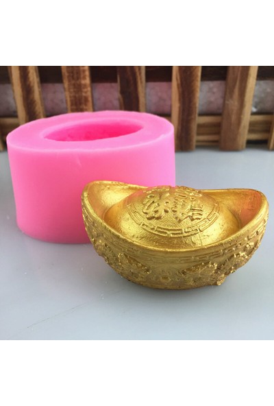 Yeni Yuanbao Şekli Alçı Kalıp - Dıy Yuanbao Şekli Kek Dekorasyon Kalıp - 2 Adet Yeni Yuanbao Şekli Alçı Kalıp - Dıy Yuanbao Şekli Kek Dekorasyon Kalıp - 2 Adet