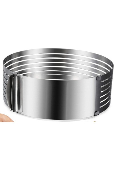 Çok Katmanlı Paslanmaz Çelik 16 mm Ayarlanabilir Kek Dilimleme Kesici Kek Kalıbı