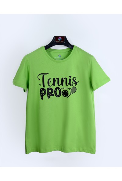 Smach & Slice Tenis Temali Baskili Unisex Çocuk T-Shirt  Smach & Slice Tenis Temali Baskili Unisex Çocuk T-Shirt