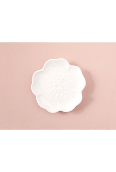 English Home Bellflower Seramik Çerezlik 9 cm Krem