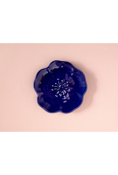 English Home Bellflower Seramik Çerezlik 9 cm Lacivert