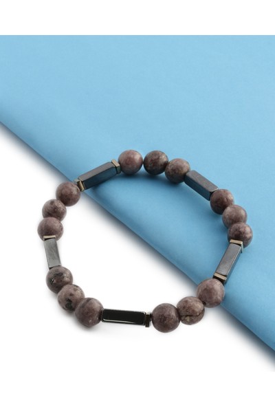 Uçar Doğal Taş Hematit ve Sıkma Doğal Taş Küre Kesim 8mm Bileklik Uçar Doğal Taş Hematit ve Sıkma Doğal Taş Küre Kesim 8mm Bileklik