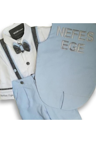 Erkek Çocuk Lüx Yelekli Smokin Takım Erkek Çocuk Lüx Yelekli Smokin Takım