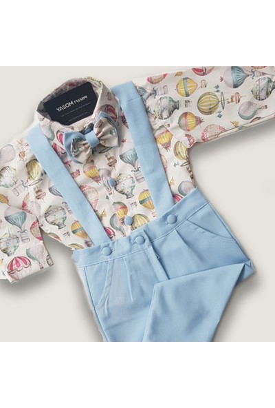 Yasom Tasarım Salopet Takım Erkek Çocuk Safari Set