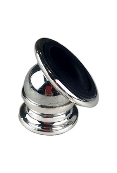 Space Yuvarlak Metal Mıknatıslı Telefon Tutucu Gümüş