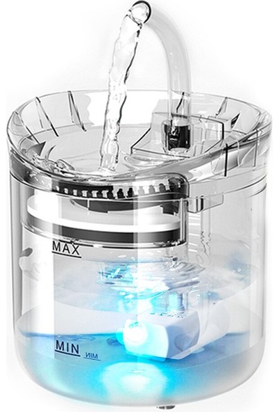 ZSSLD Kedi Su Çeşmesi Filtre Cats Besleyici Pet Su Dağıtıcı Otomatik İçme Çeşmesi LED Işık ve Amp İçin Otomatik Drinker; Sensör (Yurt Dışından)