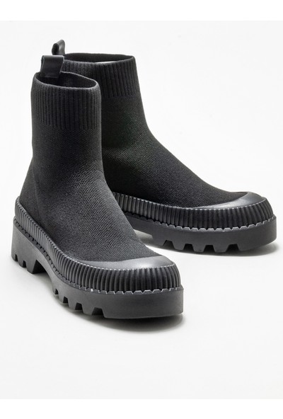 Elle Shoes Siyah Kadın Spor Bot