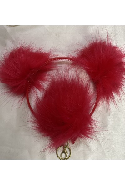 Necom Tüylü Taç ve Anahtarlık Seti