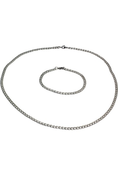 Bakcenter Çelik Kolye Bileklik Seti Bakcenter Çelik Kolye Bileklik Seti