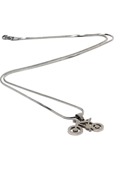 Bakcenter Bisiklet Figürlü Çelik Kolye Kolye Bakcenter Bisiklet Figürlü Çelik Kolye Kolye