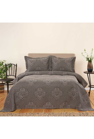Karaca Home Amelie Siyah Çift Kişilik Yatak Örtüsü Set Karaca Home Amelie Siyah Çift Kişilik Yatak Örtüsü Set