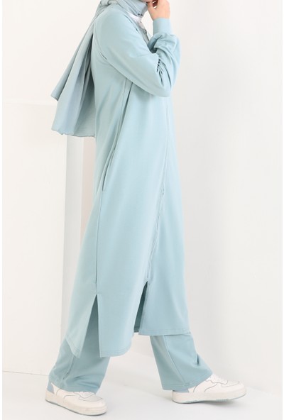 ALLDAY Simli Dikişli Hakim Yaka Eşofman Takımı