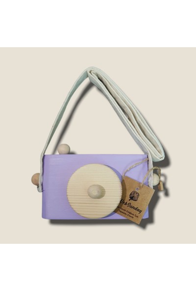 Websunday Ahşap Fotoğraf Makinesi- Lila