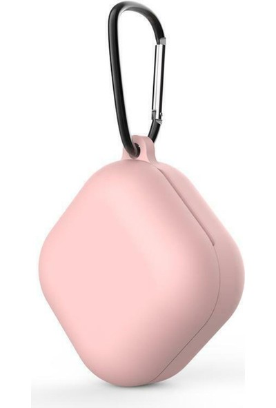 Regetto Samsung Galaxy Buds 2 Kılıf Mat Silikon + Askılık Pudra