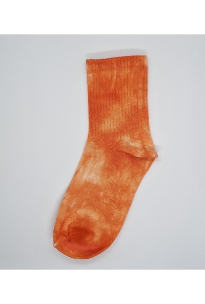 Della Moor Turuncu Batikçorap Tekli