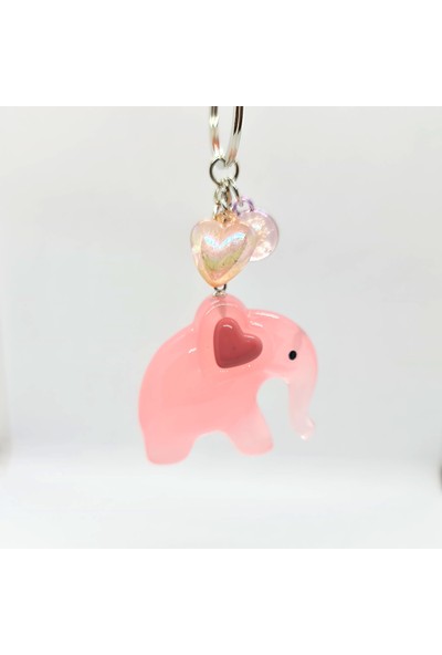 Pag Accessories Fil Şeffaf Renkli Hediyelik Anahtarlık Pag Accessories Fil Şeffaf Renkli Hediyelik Anahtarlık