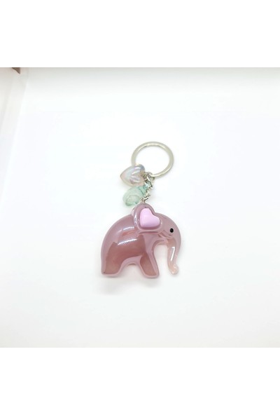 Pag Accessories Fil Şeffaf Renkli Hediyelik Anahtarlık Pag Accessories Fil Şeffaf Renkli Hediyelik Anahtarlık