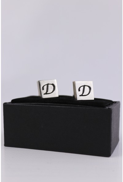 Ars Magic Box Harfli Gümüş Renk Kol Düğmesi D Harfi Ars Magic Box Harfli Gümüş Renk Kol Düğmesi D Harfi