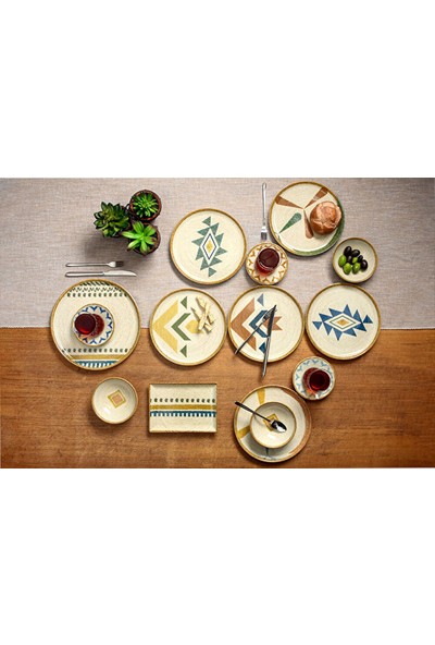 Porland Festivity 30 Parça 6 Kişilik Kahvaltı Takımı