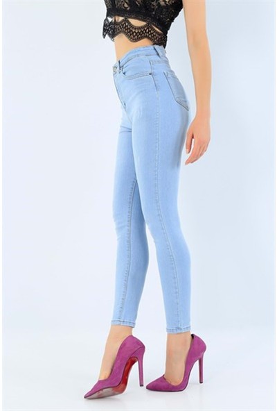 West Point Westpoint Kadın Denim Bilekte Kot -6247B- - Açık Mavi - 31 West Point Westpoint Kadın Denim Bilekte Kot -6247B- - Açık Mavi - 31