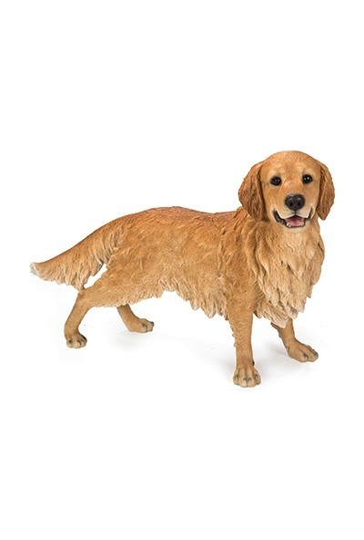 Hot Ant Craft Golden Köpek Figürü El Boyama 82CM