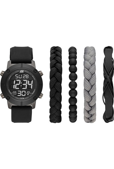 SR9053 Erkek Kol Saati ve Bileklik Seti