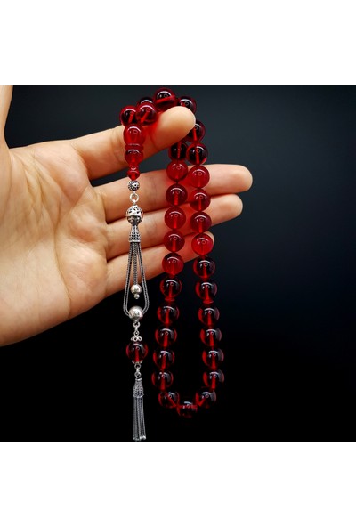 Kehribar Diyarı Gümüş Püskülü Küre Kesim Kırmızı Ateş Kehribar Kehribar Diyarı Gümüş Püskülü Küre Kesim Kırmızı Ateş Kehribar