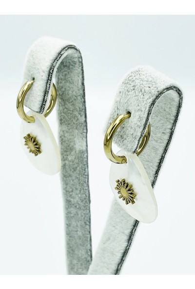 By Pamir Sedef Çelik Küpe Vip Serisi Kararmaz Anti Alerjik