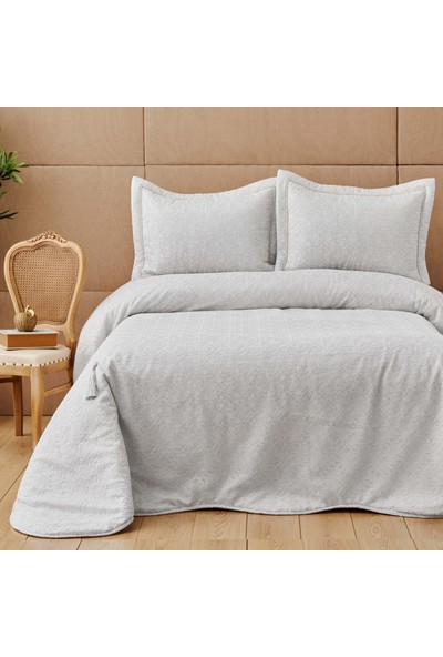 Karaca Home Juliet New Gri Private Çift Kişilik Yatak Örtüsü Seti