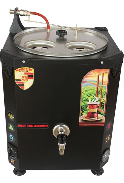Ankun 2 Demlikli Elektrikli Çay Kazanı - 25 LT - Şamandıralı - Isı Yalıtımlı Ankun 2 Demlikli Elektrikli Çay Kazanı - 25 LT - Şamandıralı - Isı Yalıtımlı