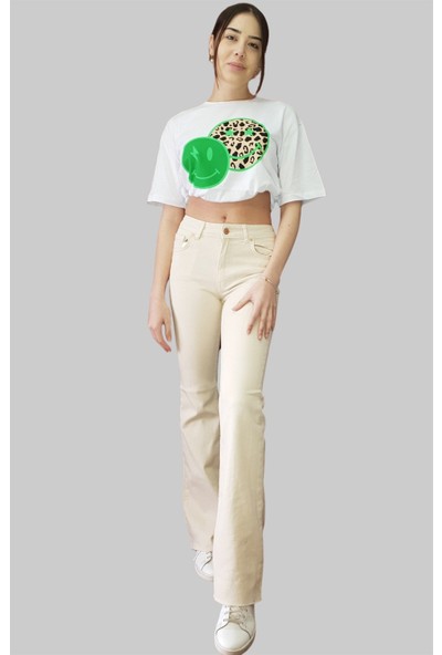 Ispanyol Paça Dikişsiz Pantolon