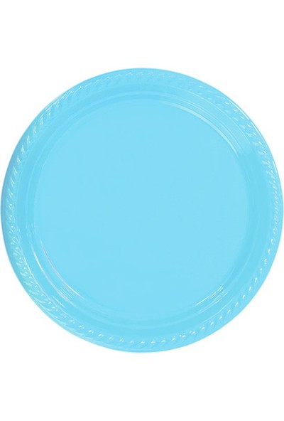 Limopa Açık Mavi Plastik Tabak 22 cm 25LI Limopa Açık Mavi Plastik Tabak 22 cm 25LI