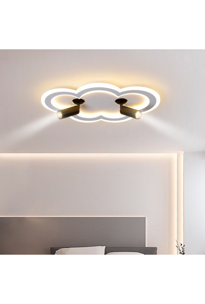 Spot Işığı ile LED Tavan Işık, 220VLED Kademesiz Karartma Tavan Işık, Ana Yatak Odasında Yaratıcı Aydınlatma, Siyah + Beyaz (Yurt Dışından) Spot Işığı ile LED Tavan Işık, 220VLED Kademesiz Karartma Tavan Işık, Ana Yatak Odasında Yaratıcı Aydınlatma, Siyah + Beyaz (Yurt Dışından)