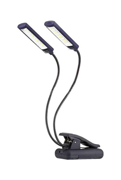 Esnek Klip Kitap Işık USB Şarj Edilebilir Çift LED Okuma Lambası Masa Işıkları Taşınabilir Masa Standı Müzik Orkestra Lambaları (Yurt Dışından) Esnek Klip Kitap Işık USB Şarj Edilebilir Çift LED Okuma Lambası Masa Işıkları Taşınabilir Masa Standı Müzik Orkestra Lambaları (Yurt Dışından)