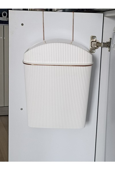 New Cross Dolap Içi Askılı Mutfak Çöp Kovası 6litre Beyaz New Cross Dolap Içi Askılı Mutfak Çöp Kovası 6litre Beyaz