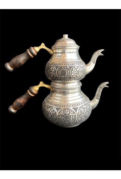 Üzümcüler Bakır Bakır el Yapımı öze lişlemeli küçük çaydanlık