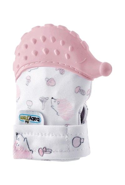 Strongart Pembe Renk Bebek Eldiven Diş Kaşıyıcı Kirpi