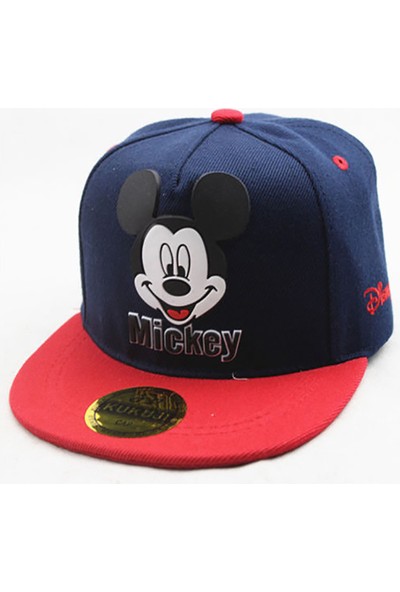 Luxuitems Bebek Erkek Kız Mickey Mouse Ayarlanabilir Snapback Beyzbol Şapkası Çocuk Spor Güneş Şapka (Yurt Dışından)