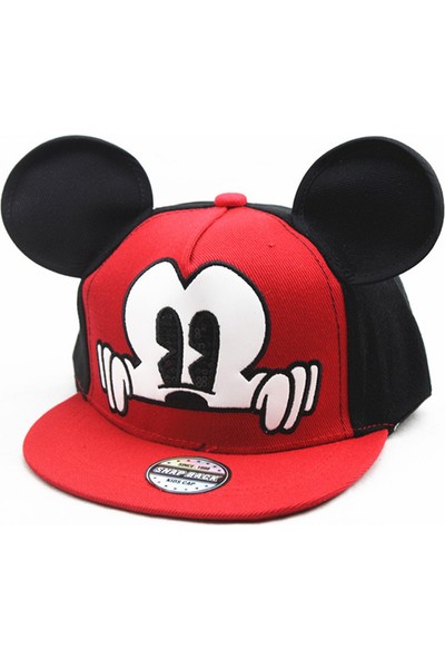 Luxuitems Çocuklar Erkek Kız Beyzbol Şapkası Mickey Mouse Güneş Şapkası Açık (Yurt Dışından)