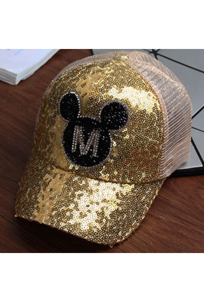 Luxuitems Pullu Ayarlanabilir Mickey Mouse Beyzbol Şapkası - Sarı (Yurt Dışından) Luxuitems Pullu Ayarlanabilir Mickey Mouse Beyzbol Şapkası - Sarı (Yurt Dışından)