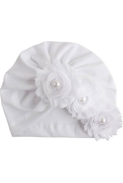Luxuitems Yenidoğan Bebek Bebek Çiçek Türban Baş Sarma Çocuklar Kız Kafa Bere Şapka Kap (Yurt Dışından)