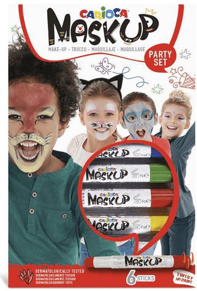 Carioca Yüz Boyası 6 Renk 6 gr 43052