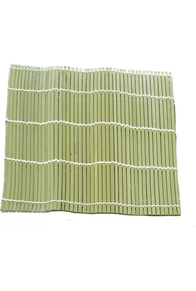 HS-MAYS24 Bambu Sushi Mat Yeşil Hasır 24X24CM HS-MAYS24 Bambu Sushi Mat Yeşil Hasır 24X24CM