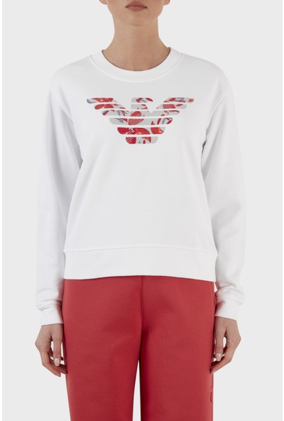 Emporio Armani Pamuklu Baskılı Regular Fit Bisiklet Yaka Sweat Bayan Sweat 3L2M8Z 2J49Z 0100 Emporio Armani Pamuklu Baskılı Regular Fit Bisiklet Yaka Sweat Bayan Sweat 3L2M8Z 2J49Z 0100