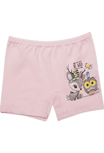 Kota 3409X12 Kız Çocuk 12'li Likralı Karışık Desen Boxer- Kota 3409X12 Kız Çocuk 12'li Likralı Karışık Desen Boxer-