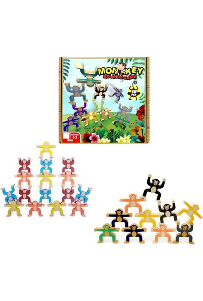 Birlik Toys Eğlenceli Maymunlar Denge Beceri Kutu Oyunu