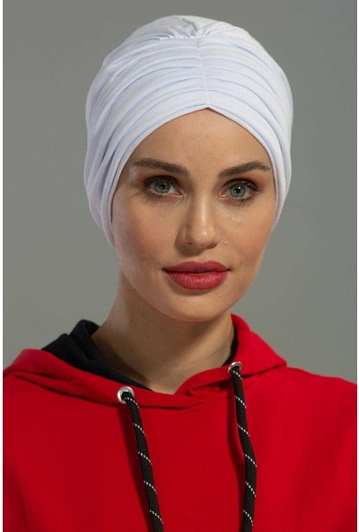 Sinelay Pileli Penye Bone Beyaz Sinelay Pileli Penye Bone Beyaz